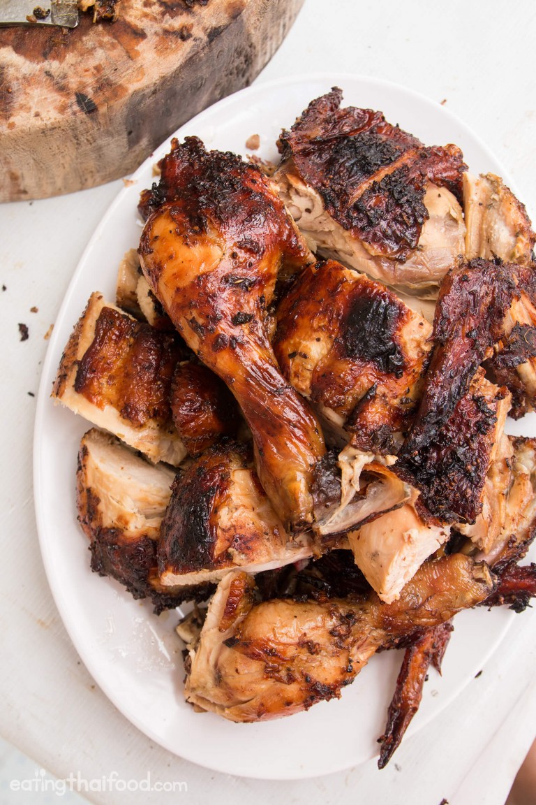 Authentic Thai Grilled Chicken Recipe (Gai Yang ไก่ย่าง)